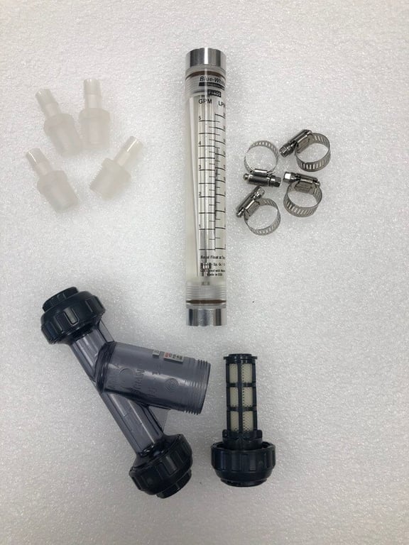 In-line Strainer - Flow Meter Kit | TJS Lasers
